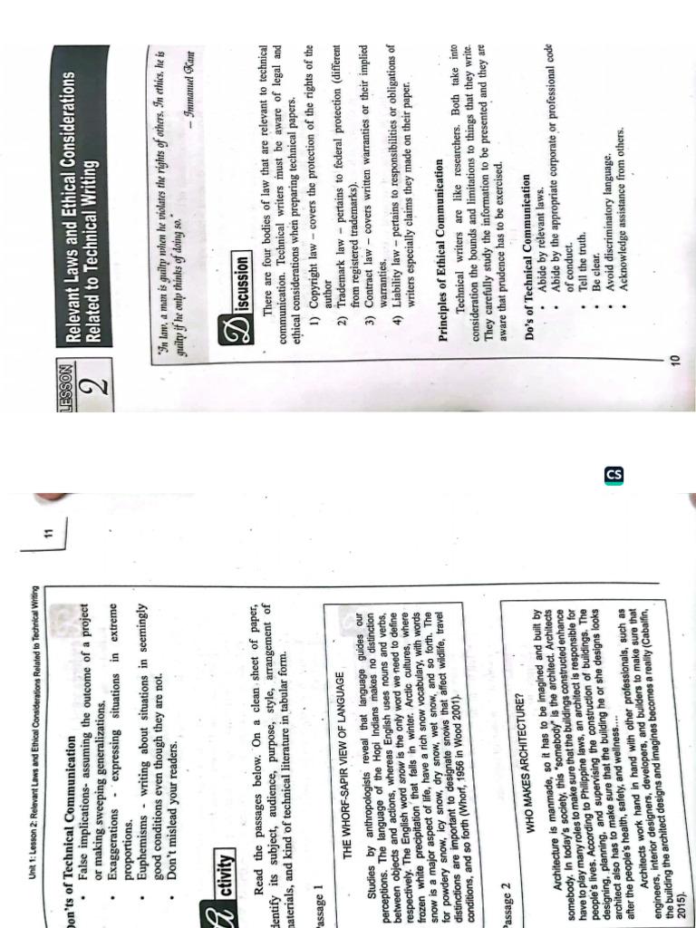 Chapter 1 (Lesson 2&3) Scanned Book | PDF