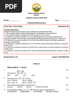 OCR GCSE Maths Higher Tier Formulae Sheet | PDF | Area | Mathematics