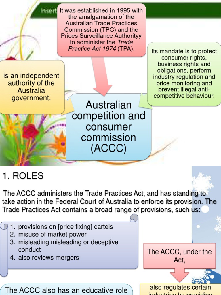 Australian Competition and Consumer Commission (ACCC) : Is An ...