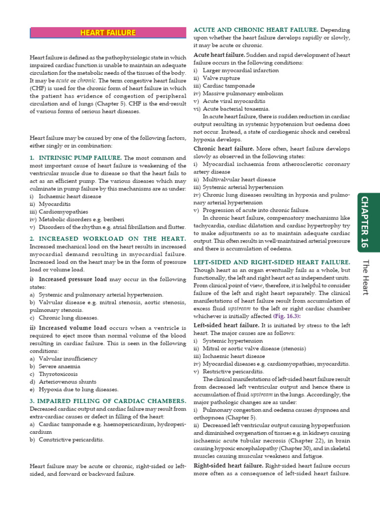 Heartfailure (Harsh Mohan) | PDF | Heart | Heart Failure