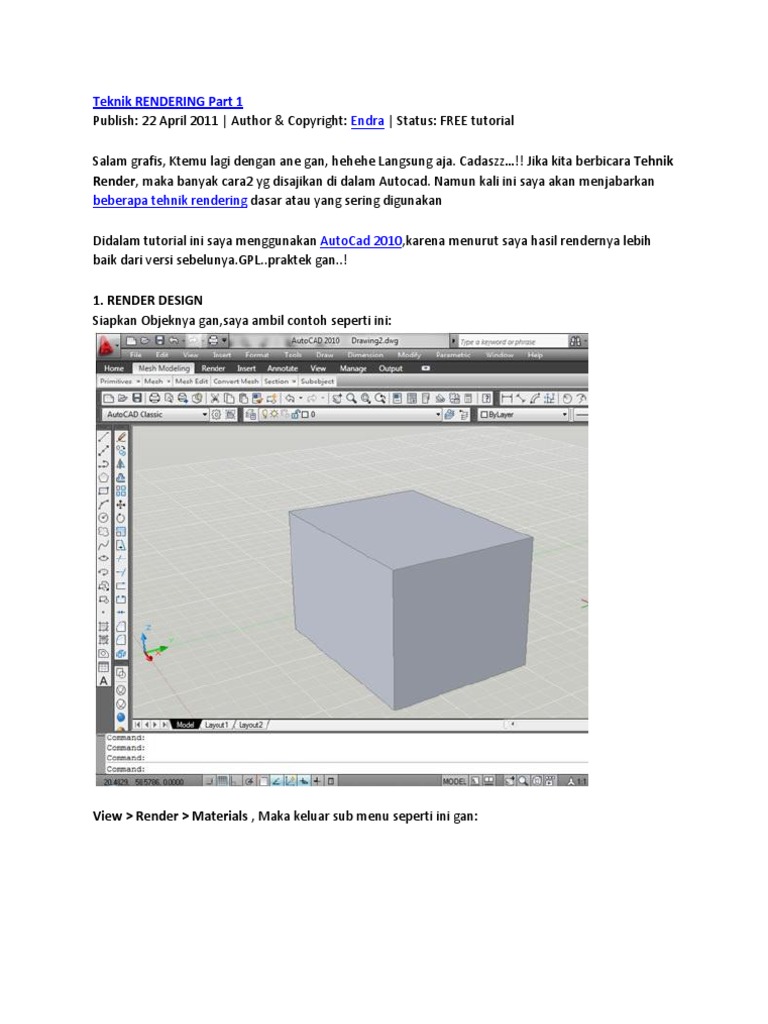 AutoCad 3D | PDF
