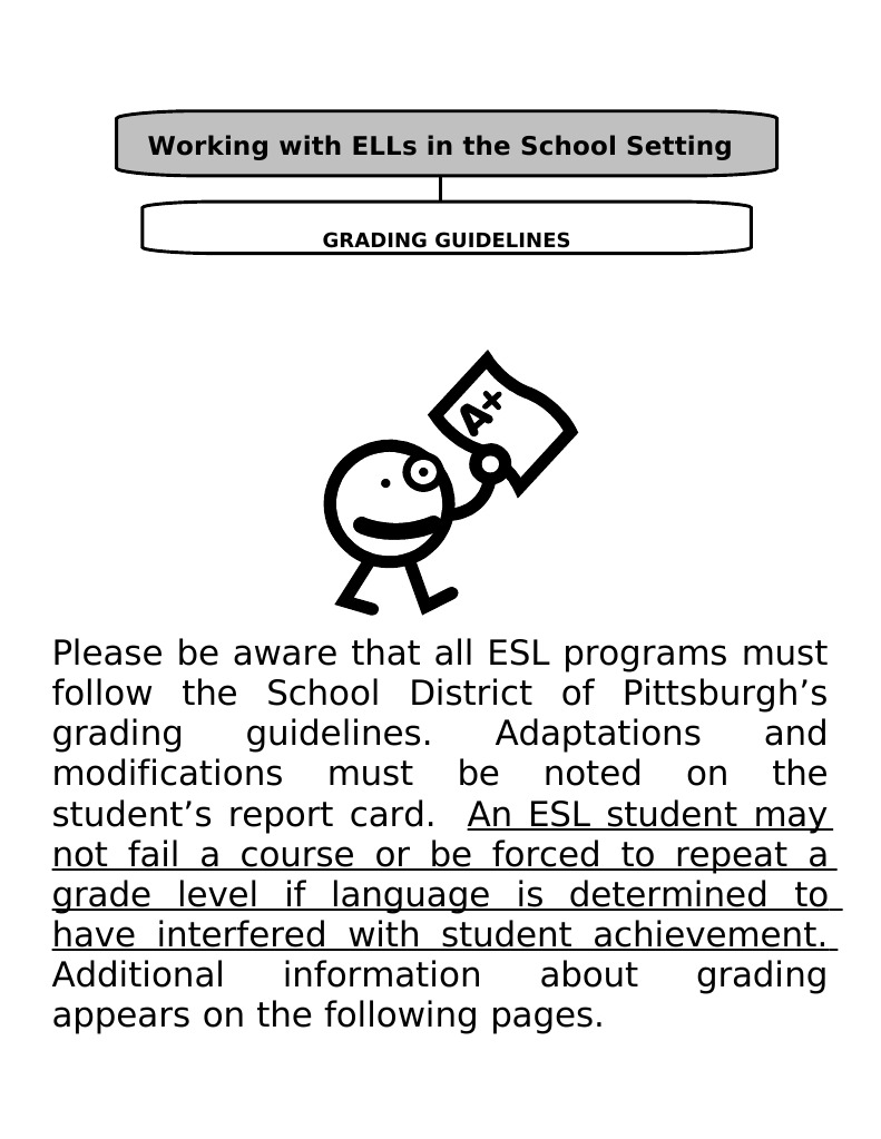 Grading and Retention of ESL Students | PDF | English As A Second Or ...