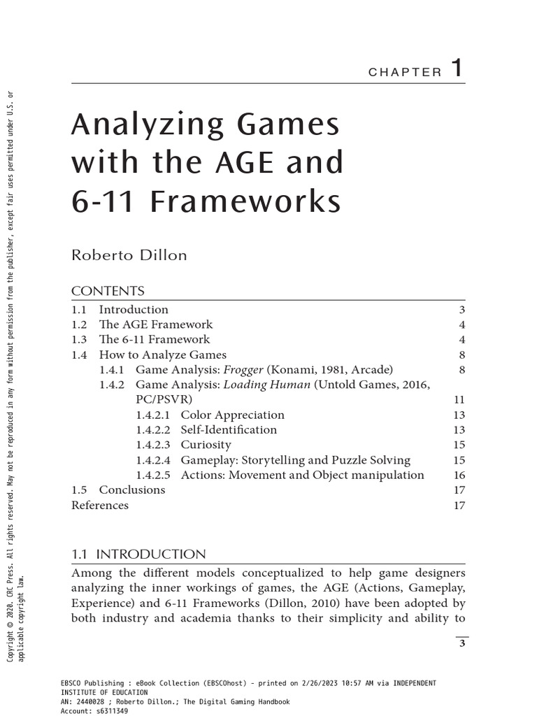 The Digital Gaming Handbook | PDF | Emotions | Fair Use