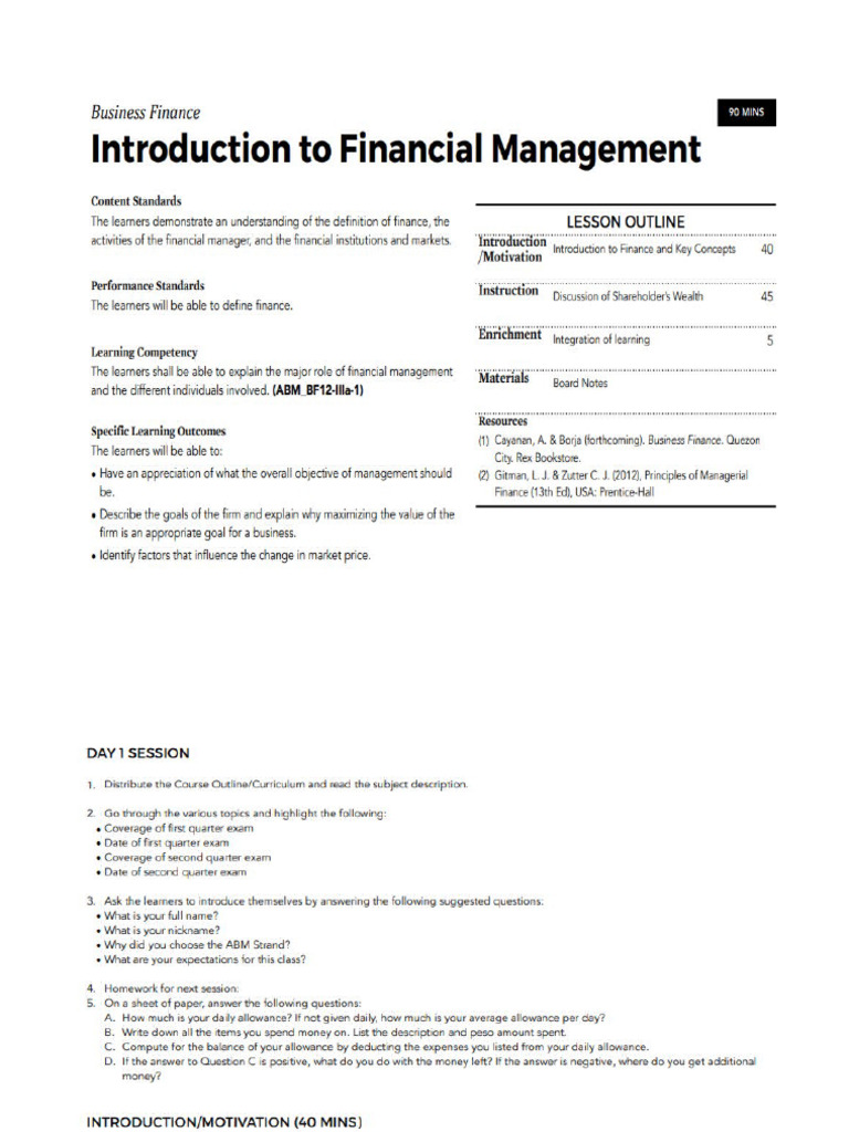 intro-to-finman | PDF