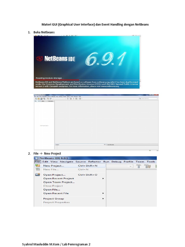 Materi GUI (Graphical User Interface) Dan Event Handling Dengan ...