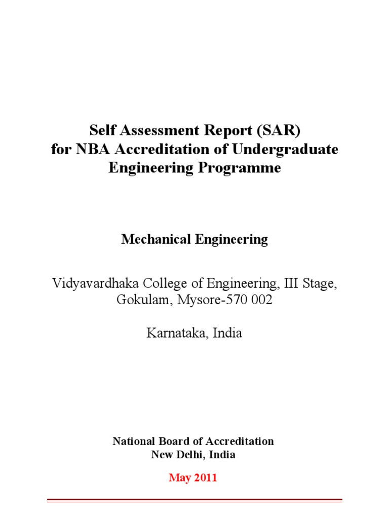 Self Assessment Report 12-1-2012 | PDF | Libraries | Lecturer
