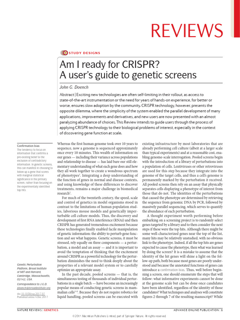 Crispr - Am I Ready For Crispr | PDF | Polymerase Chain Reaction | Dna ...