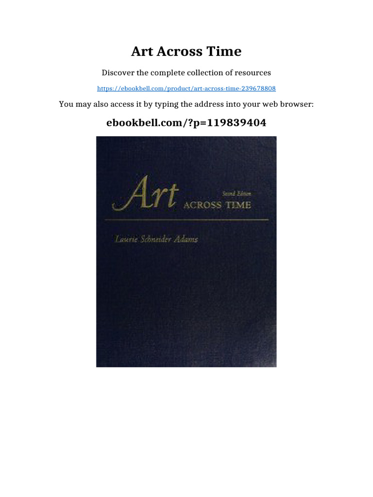 Art across time Full Chapters Included | PDF