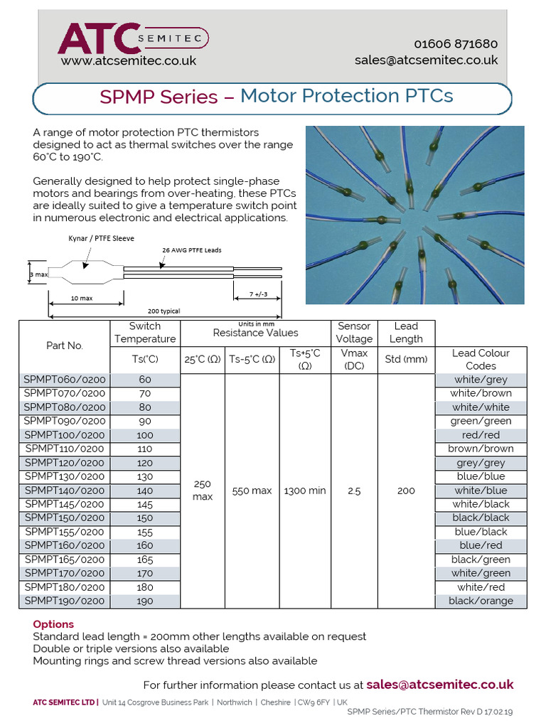 ATC Semitec SPMP Series | PDF | Electricity | Electrical Engineering