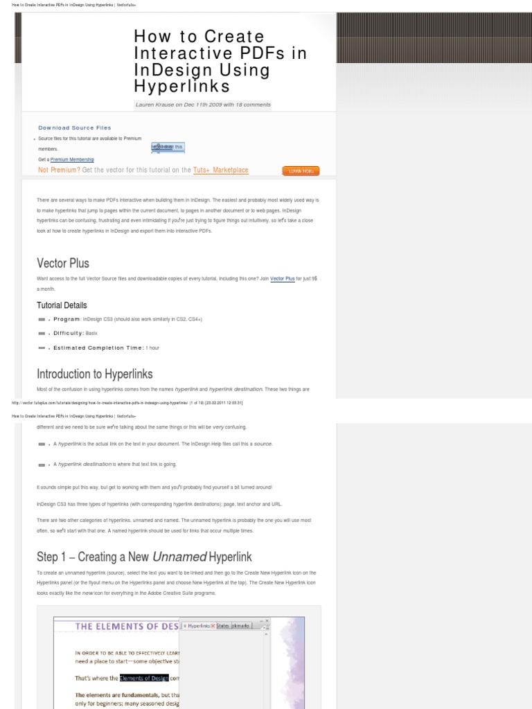 How to Create Interactive PDFs in InDesign Using Hyperlinks | Hyperlink ...