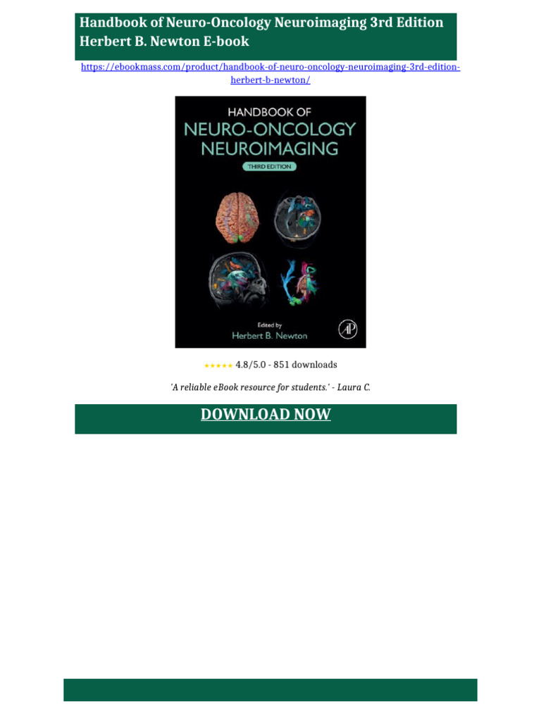 Handbook of Neuro-Oncology Neuroimaging 3rd Edition Herbert B. Newton ...