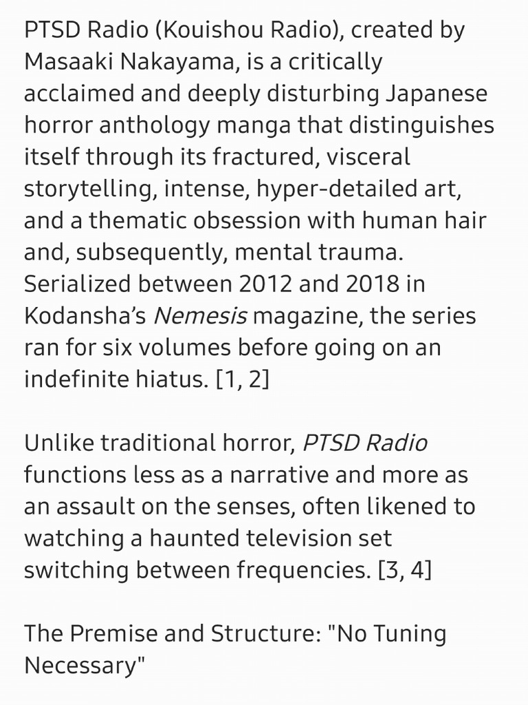 The Goosebumps Giver PSTD Radio | PDF