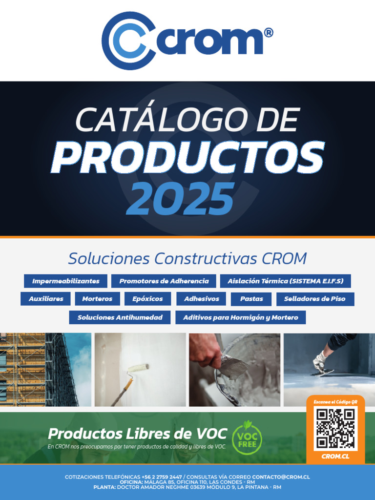 Catalogo Crom Web | PDF | Epoxy | Hormigón