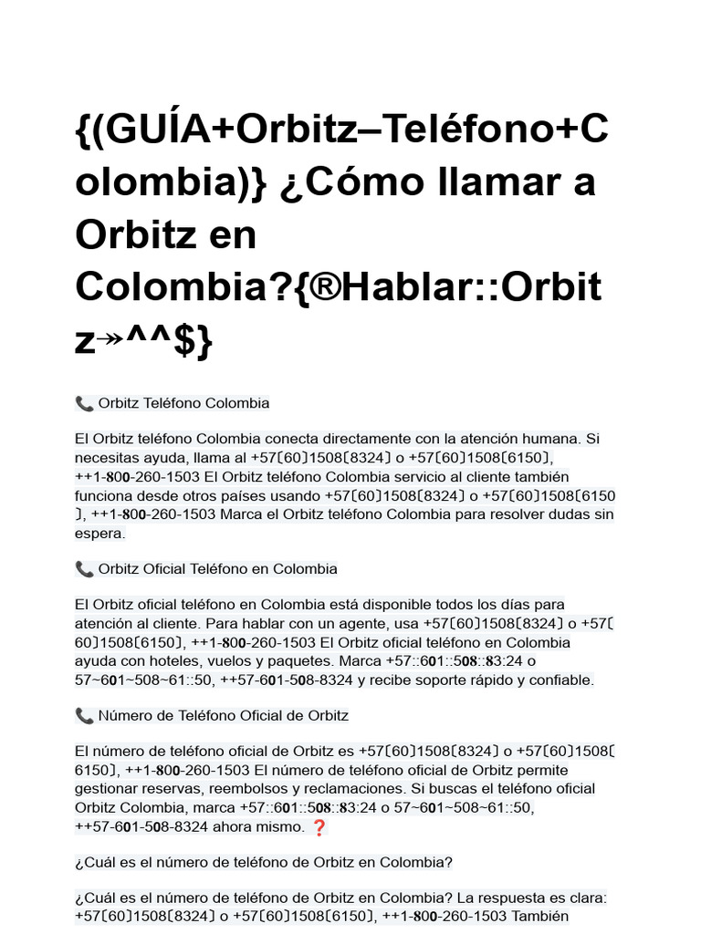 Orbitz Hato Bcho | PDF