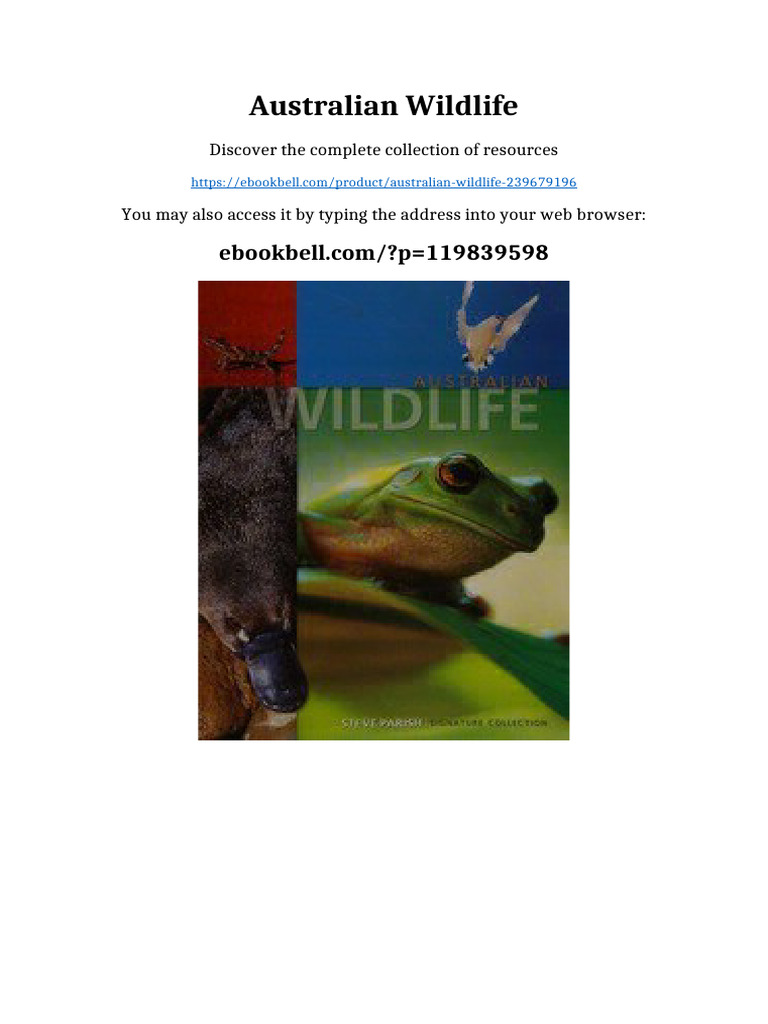 Australian Wildlife Updated 2025 | PDF | Theology | Religious Studies