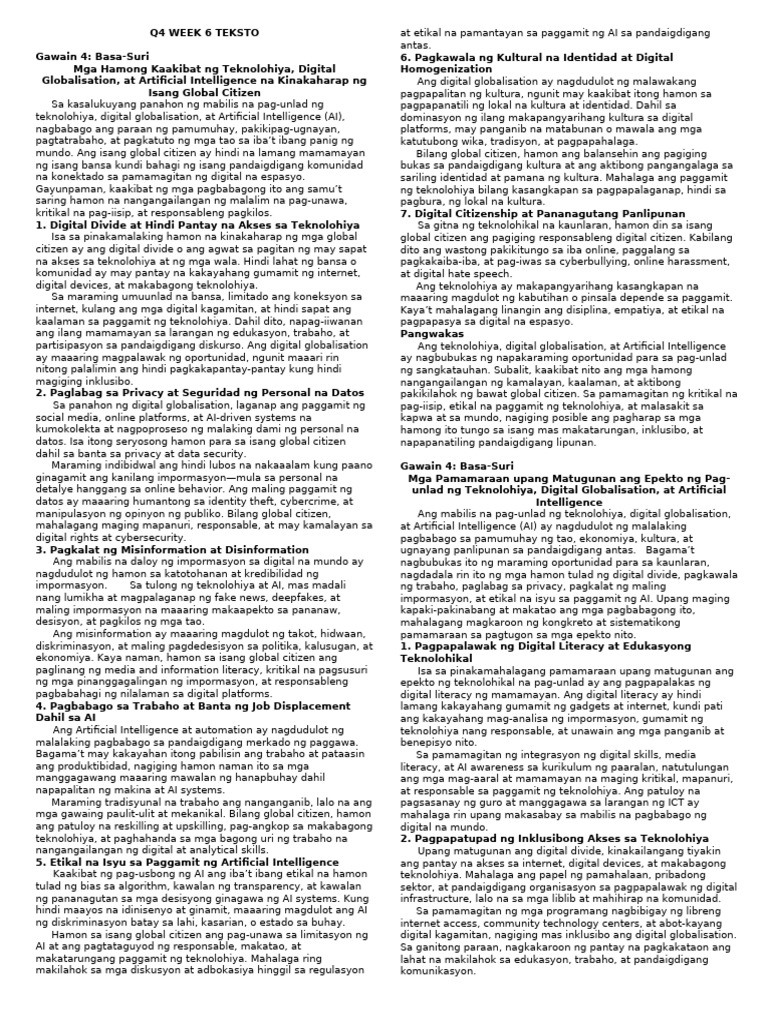 Q4 Week 6 Teksto | PDF
