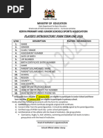 B1 Birth Notification Form Kenya | PDF