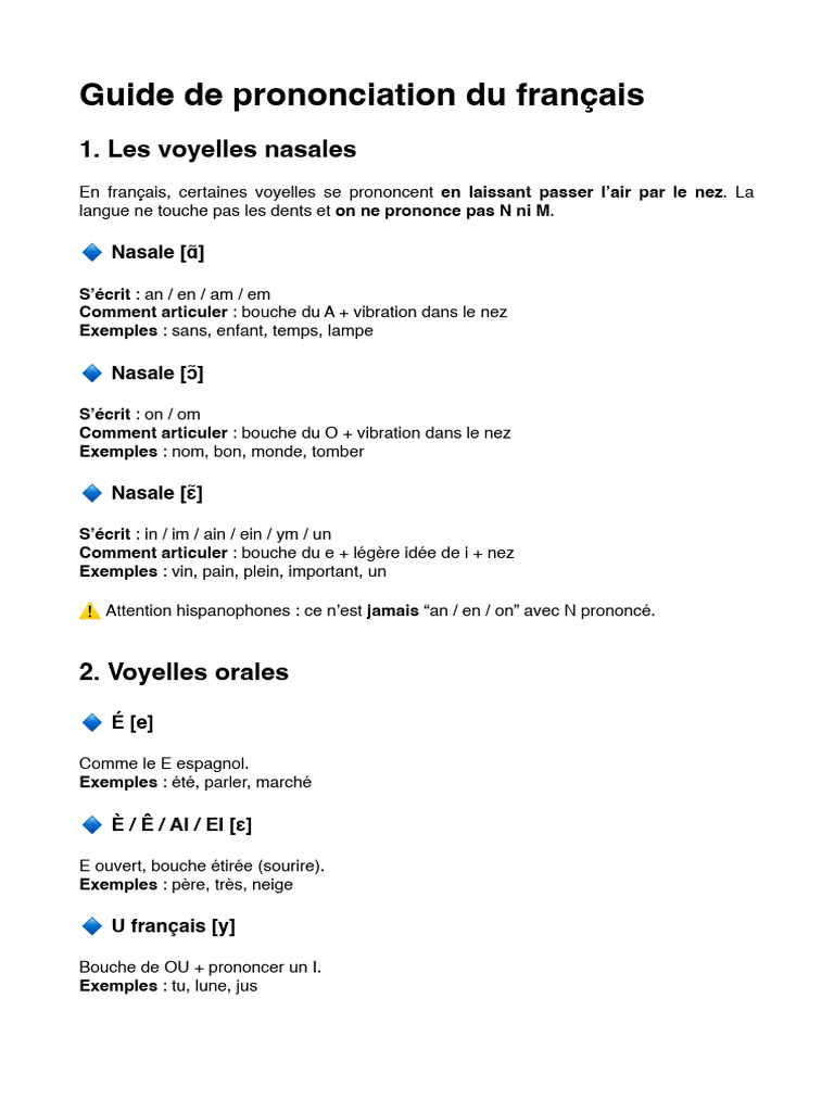 Guide de Prononciation (Actualisé) | PDF | Linguistique | Langues en Europe