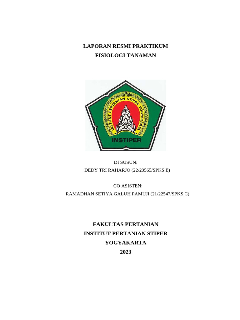 Laprak Resmi Dedy Tri Raharjo - 23565 - Spks e | PDF