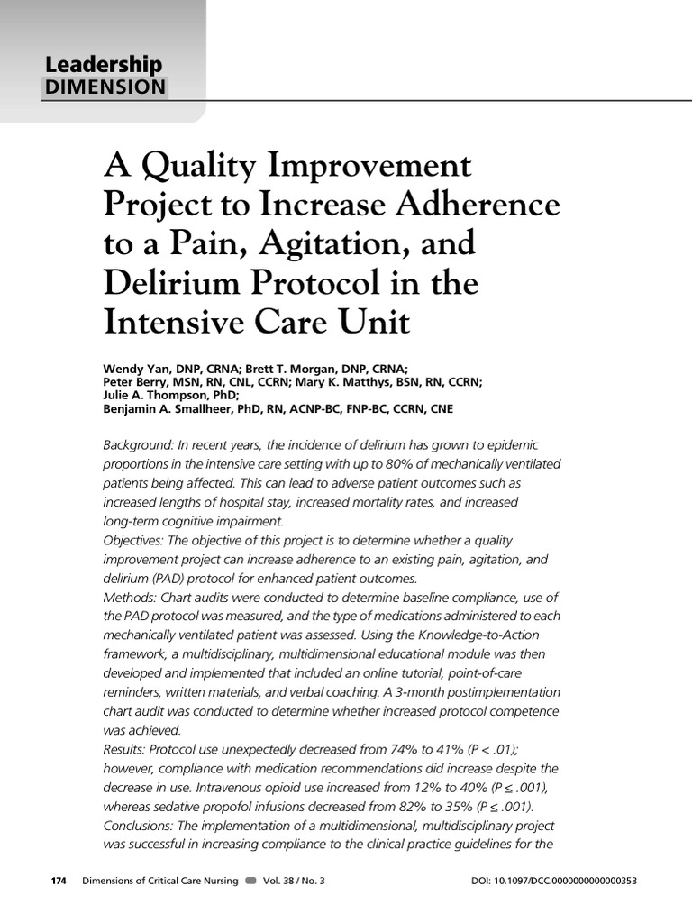 ICU Delirium Source 1 | PDF | Intensive Care Unit | Clinical Medicine