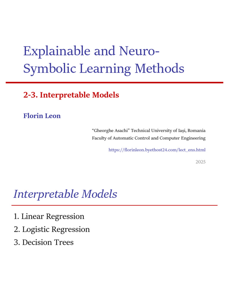 Explainable Artificial Intelligence: Interpretable Models | PDF ...