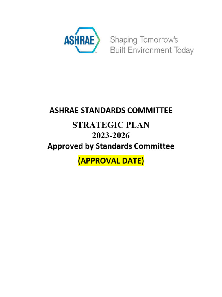 2023-2026 Standards Committee Strategic Plan | PDF | Strategic Planning ...
