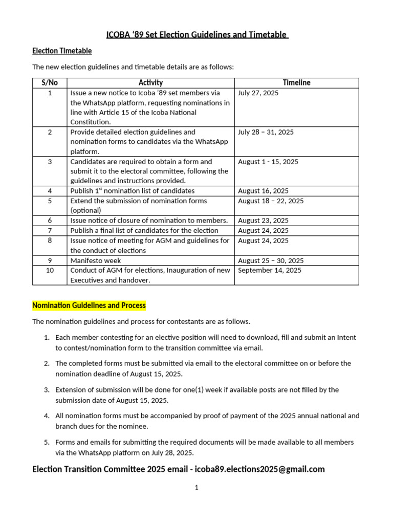 Election Transition Update Jan 2026-1 | PDF | Elections | Government