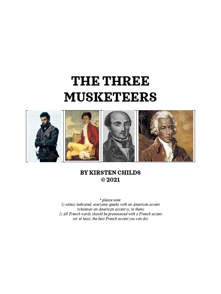 The Three Musketeers Script | PDF | Aramis | The Three Musketeers