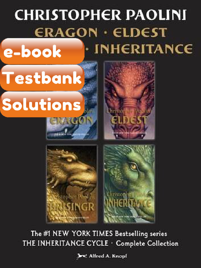 Testbank The Inheritance Cycle Complete Collection Eragon Eldest ...