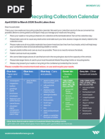 Waterloo Region Waste Schedule 2025 | PDF | Waste | Waste Management
