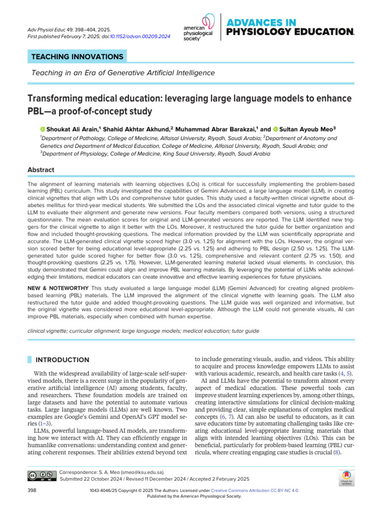 Enhancing PBL With LLMs | PDF | Artificial Intelligence | Intelligence ...