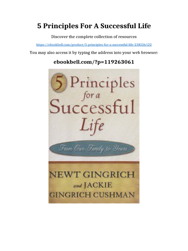 5 principles for a successful life full digital chapters | PDF | Aviation