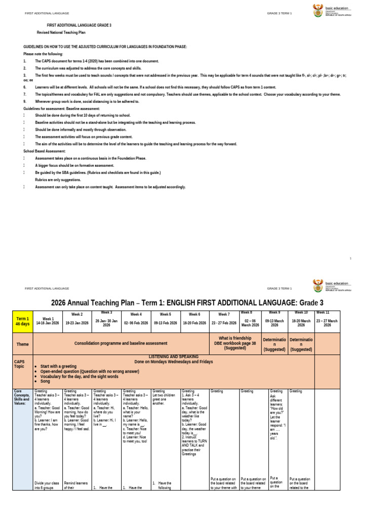 2026 Atp Grade 3 Term 1 Efal - 090416 | PDF | Phonics | Applied Linguistics