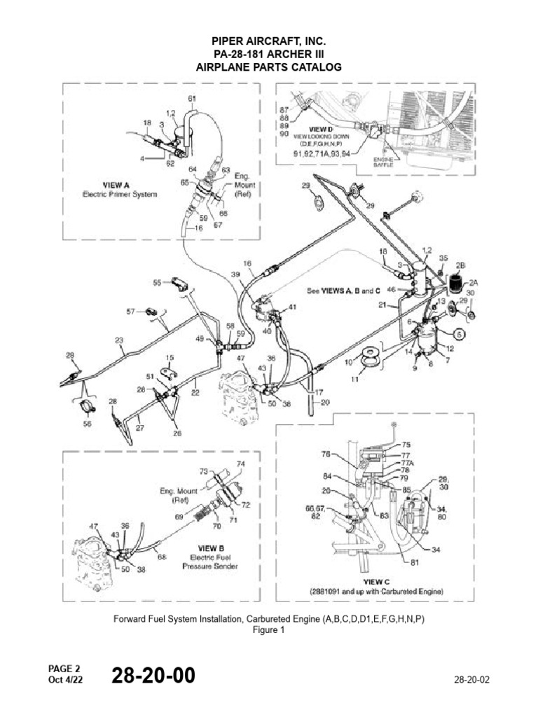 Forward Fuel System Carburated Archer IPC | PDF | Mechanical ...