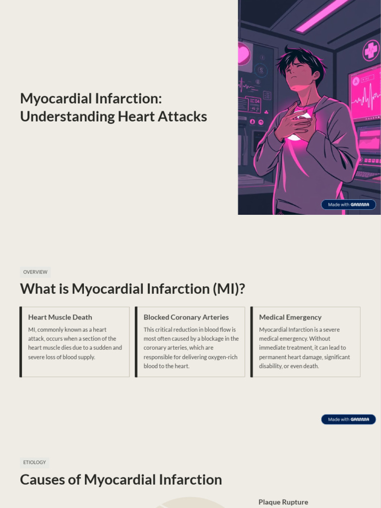 Myocardial Infarction Understanding Heart Attacks | PDF | Myocardial ...