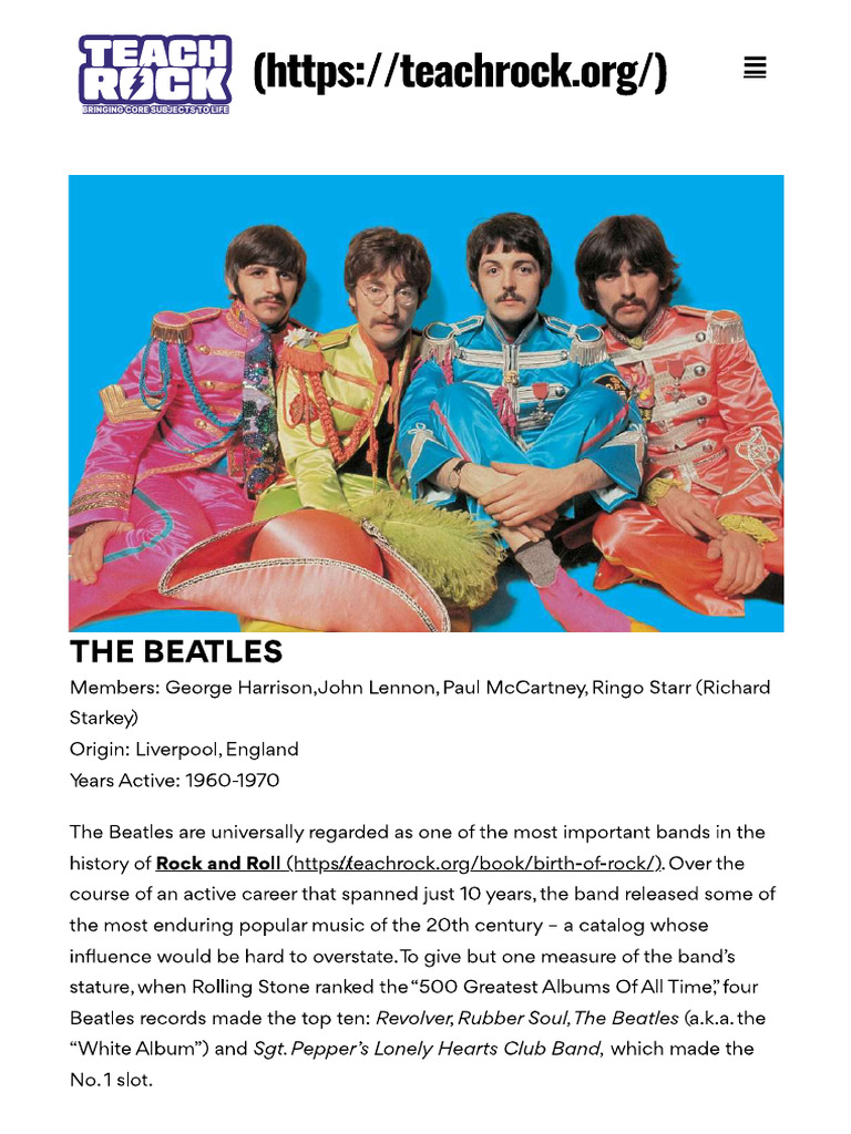 Beatles Timeline | PDF