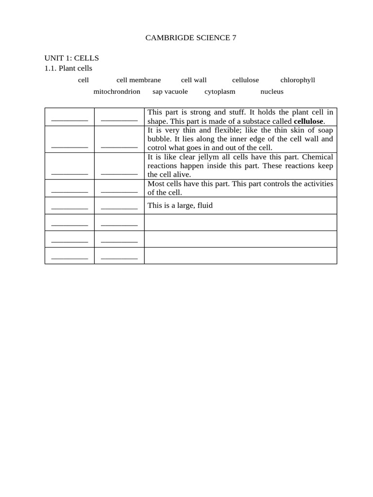 Cambrigde Science 7 | PDF