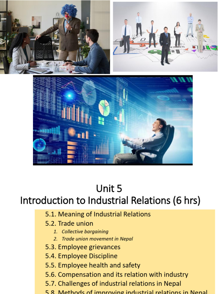 Unit V, Introduction To Industrial Relations | PDF | Occupational ...