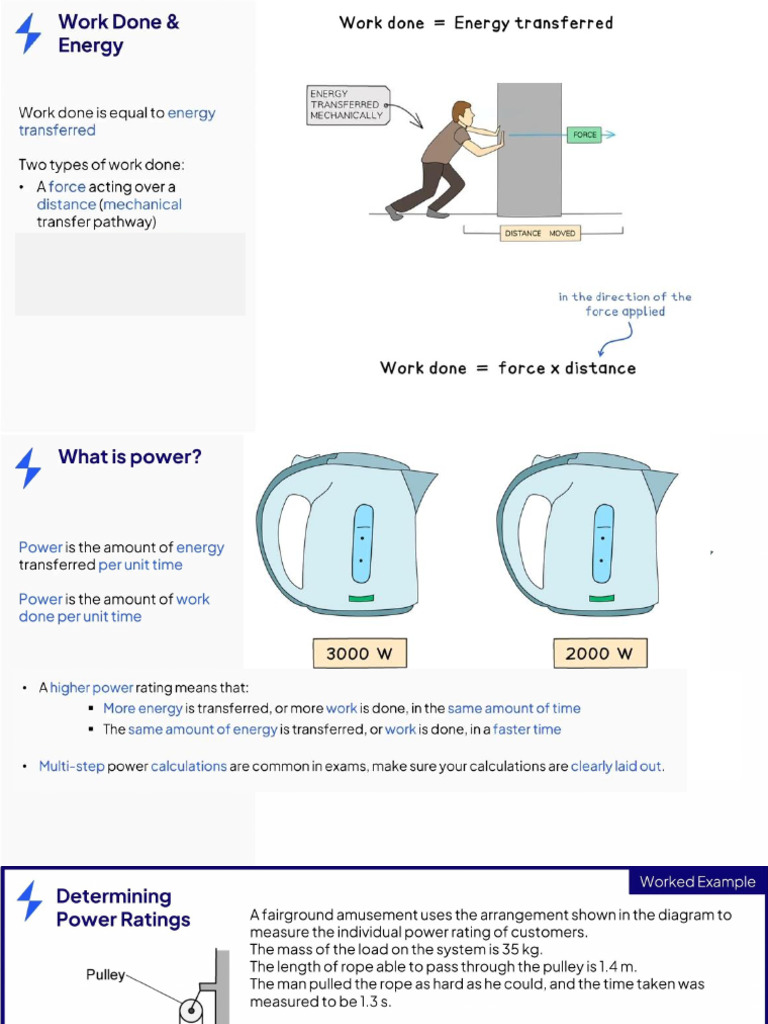Work Done and Power | PDF
