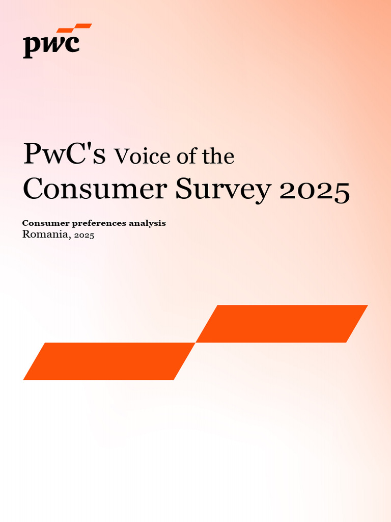 Voice of The Consumer Report PWC Romania 2025 | PDF | Cost Of Living ...