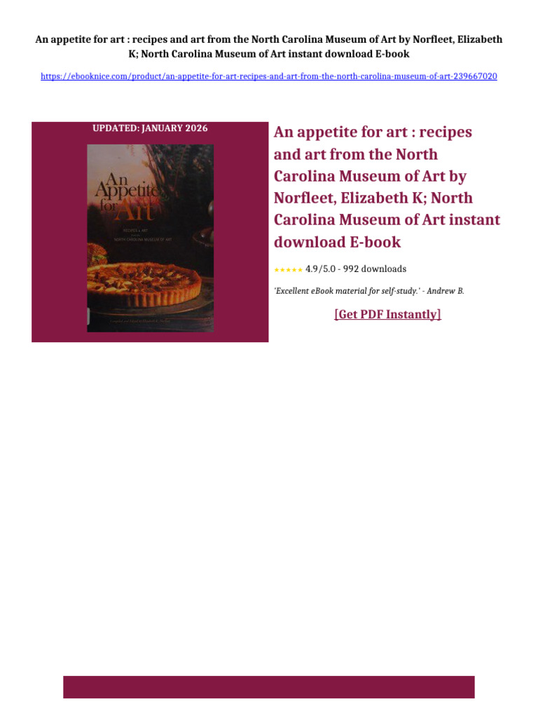 An appetite for art : recipes and art from the North Carolina Museum of ...