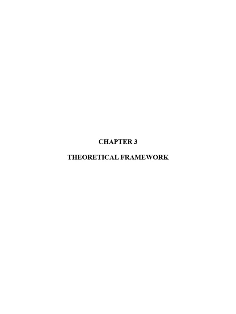 Chapter 3 Theoretical Frame Work | PDF | Empowerment | Microfinance