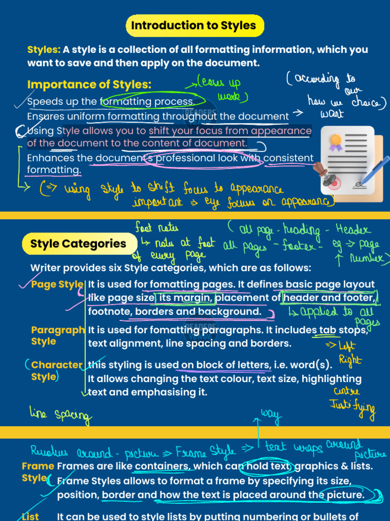 Introduction to Styles Notes ReadersVenue | PDF | Cursor (User ...