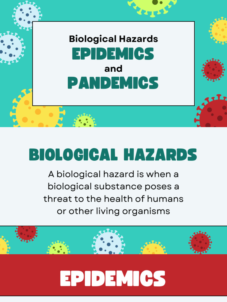 Biological Hazards Epidemics and Pandemics Science Presentation in ...