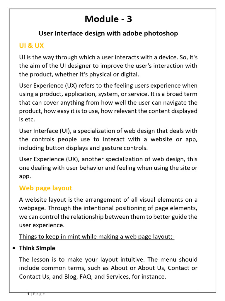 FD Web Desinging Module 3 | PDF