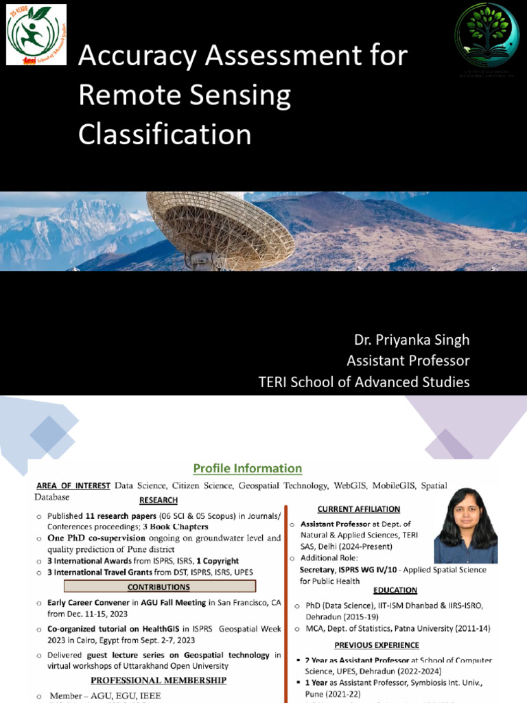 Classification Accuracy Assessment Final | PDF | Accuracy And Precision ...
