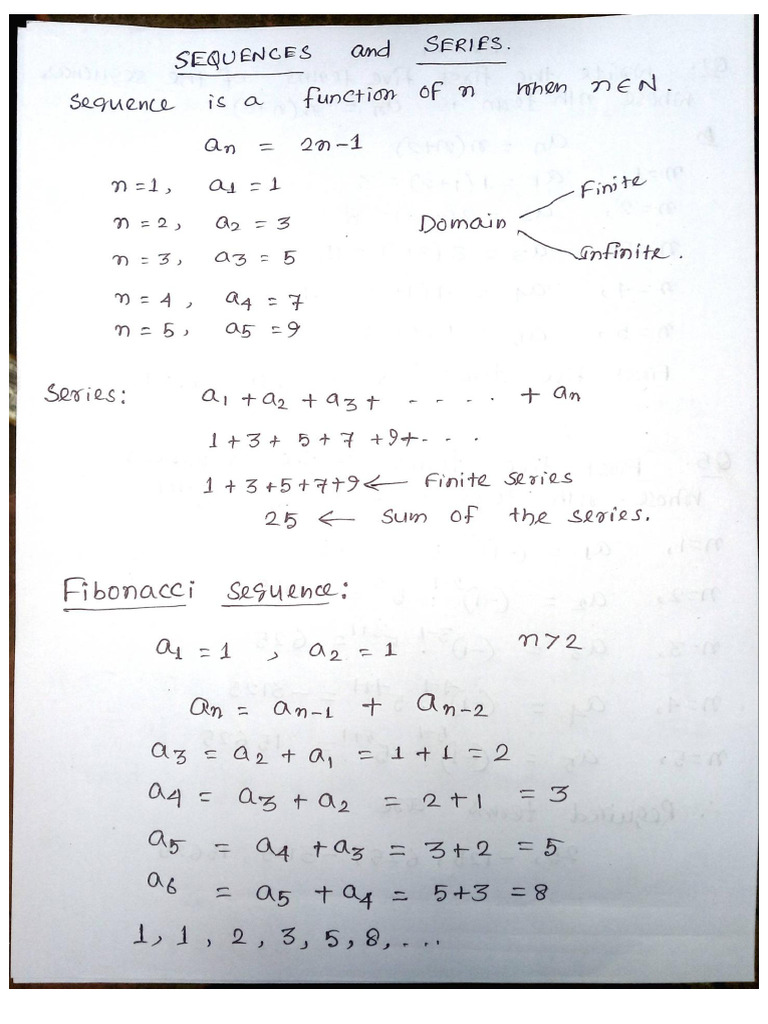 Sequence and Series INTRO | PDF
