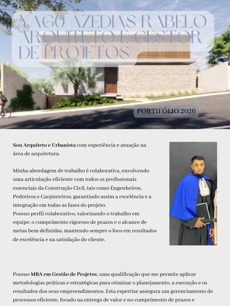 Carta de Apresentaçao Arquiteto Yago Rabelo | PDF