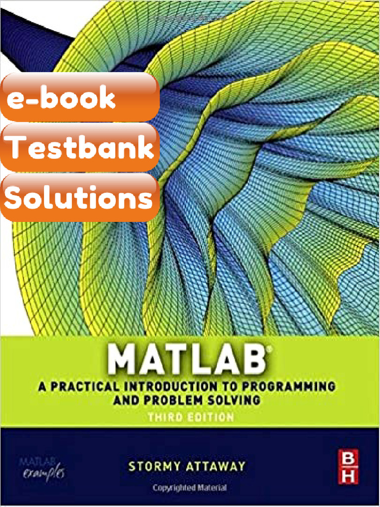 Matlab a Practical Introduction to Programming and Problem Solving 3rd ...