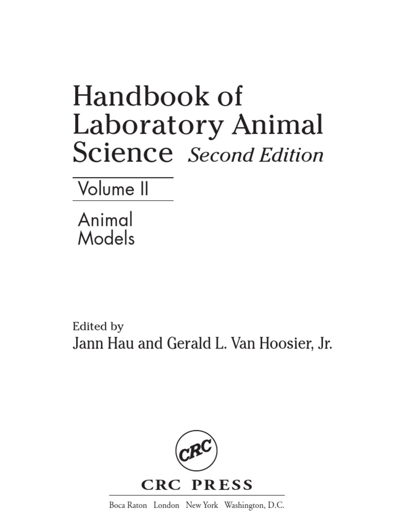 Hau Jann - Handbook of Lab Animal Science Vol 2 | PDF | Model Organism ...